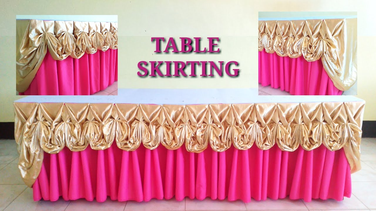 V-shape and Butterfly Design | COMBINATION | Table Skirting - YouTube