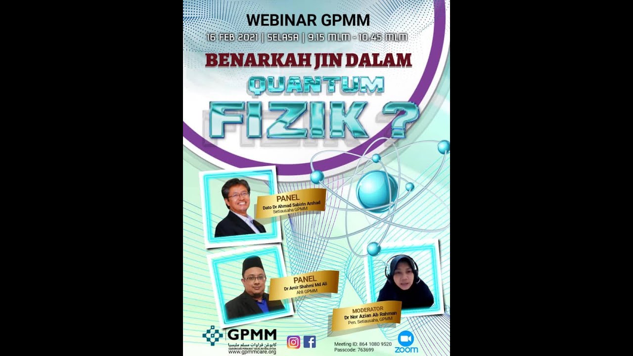 Webinar GPMM: Benarkah jin dalam quantum fizik? - YouTube