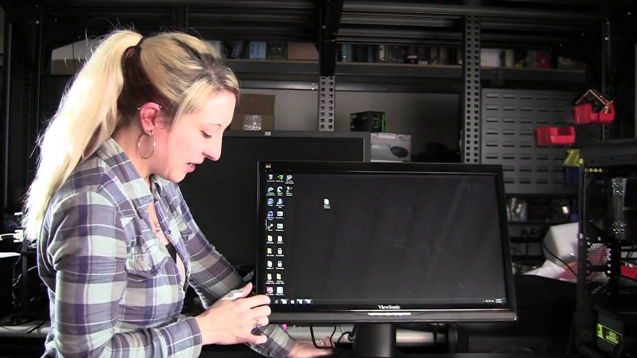 Amber takes a look at Viewsonic's latest touch screen monitor - YouTube