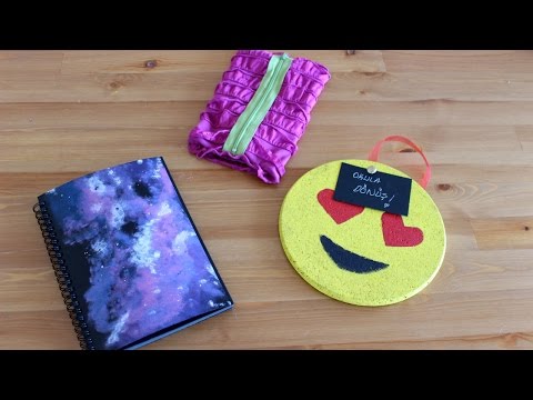 Okula Dönüş | Kendin Yap Galaksi Defter | DIY Kalem Kutusu | Emoji Mantar Pano Yapımı