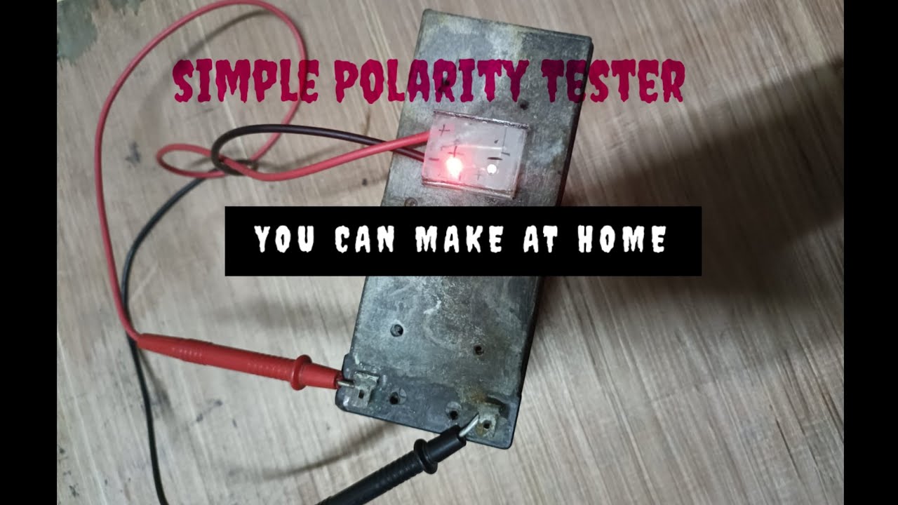 @How to make a🔋polarity tester with #simple process🔋 - YouTube