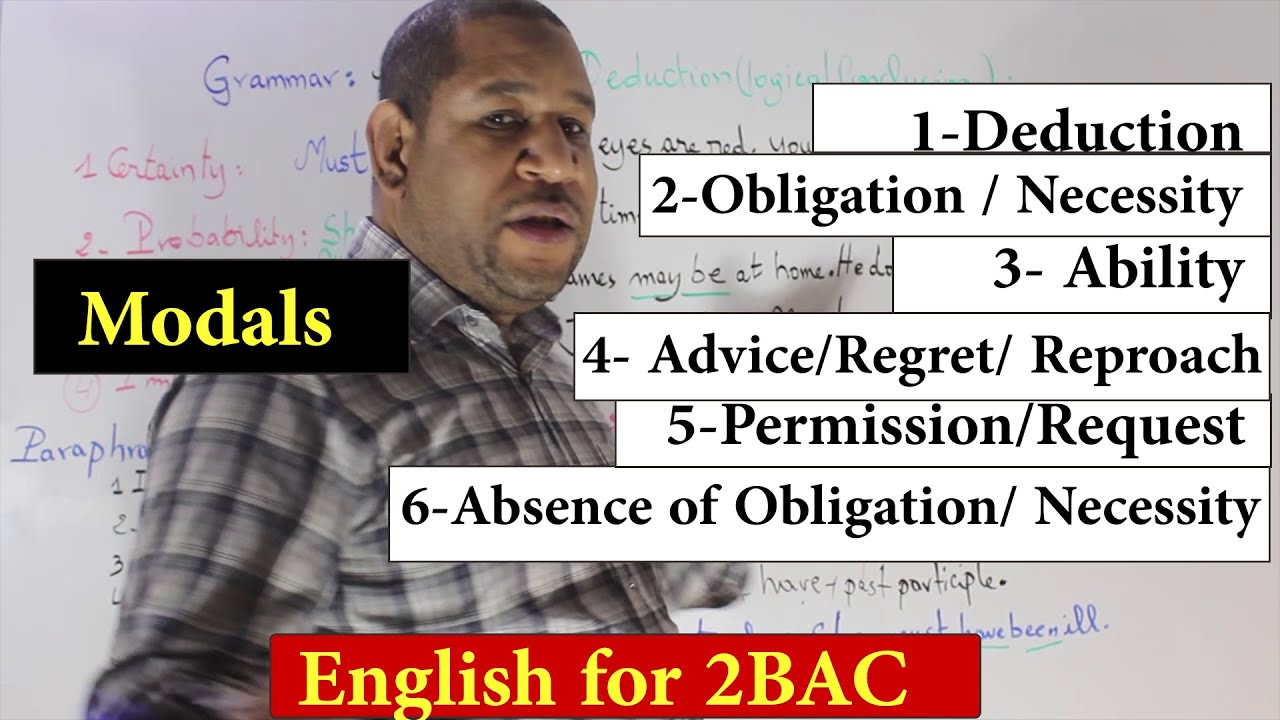 English Grammar for 2 Bac: Modals - YouTube