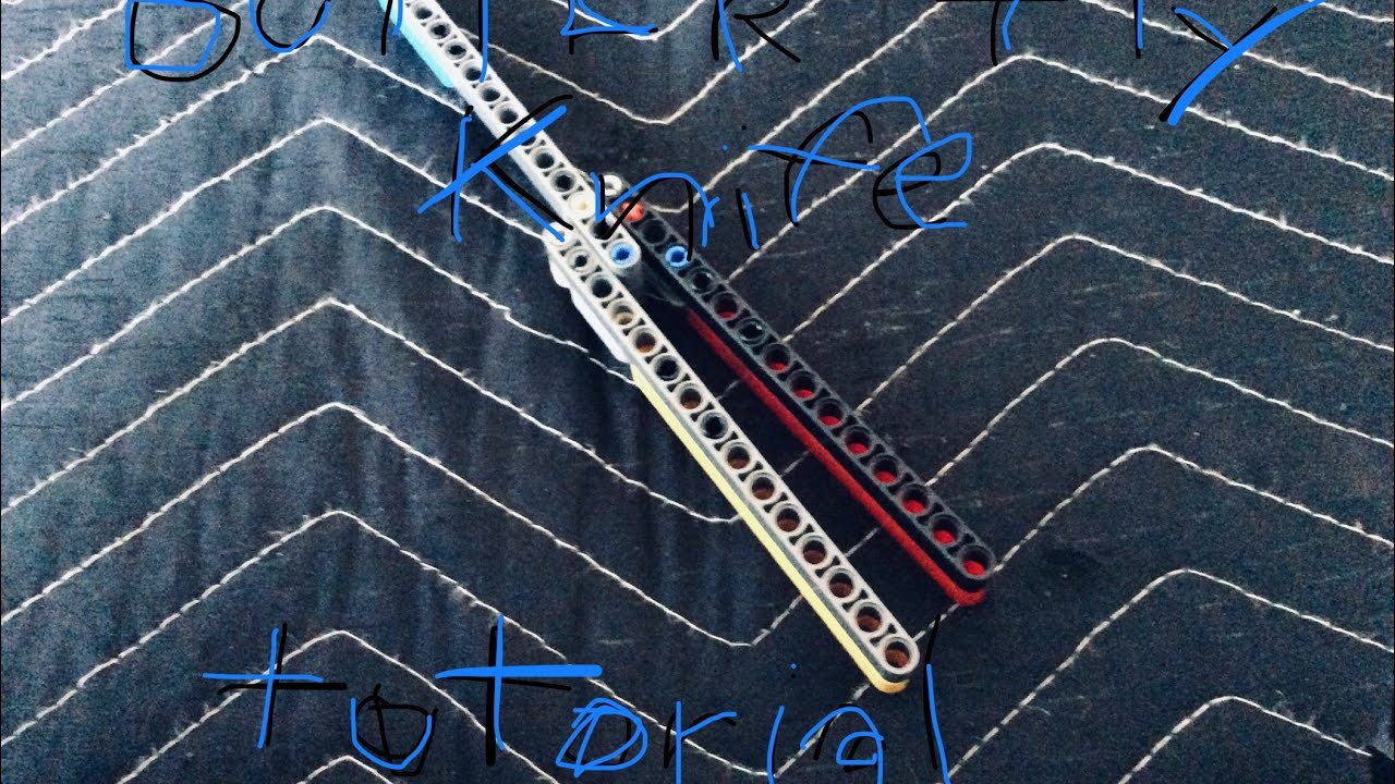 how to make a lego butterfly knife - YouTube