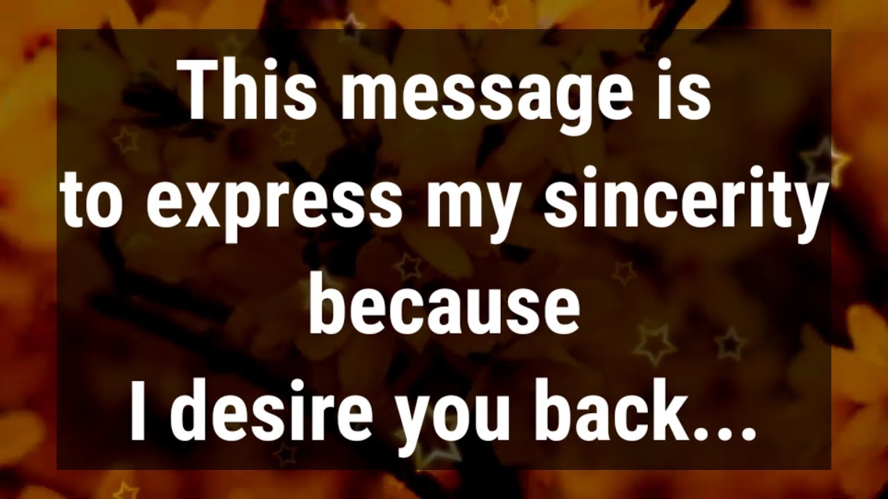 Dm 💌 || This message is to express my sincerity because I desire you ...
