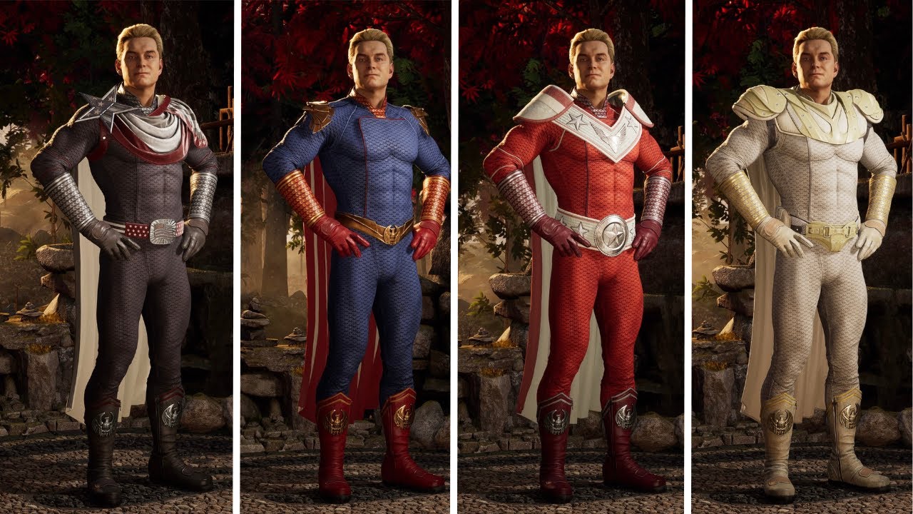 HOMELANDER All Skins and Gear - Mortal Kombat 1 - YouTube