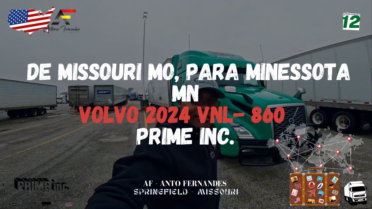 De Missouri MO, para Minessota MN/ Volvo 2024 / VNL- 860 / Prime Inc ...