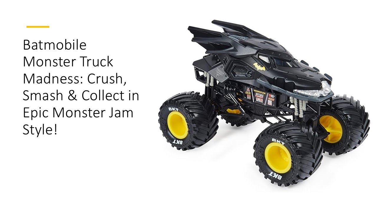 Batmobile Monster Truck Madness: Crush, Smash & Collect in Epic Monster ...