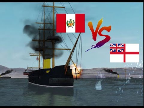 El Huascar VS La Armada Inglesa (Combate de Pacocha 1877) - YouTube
