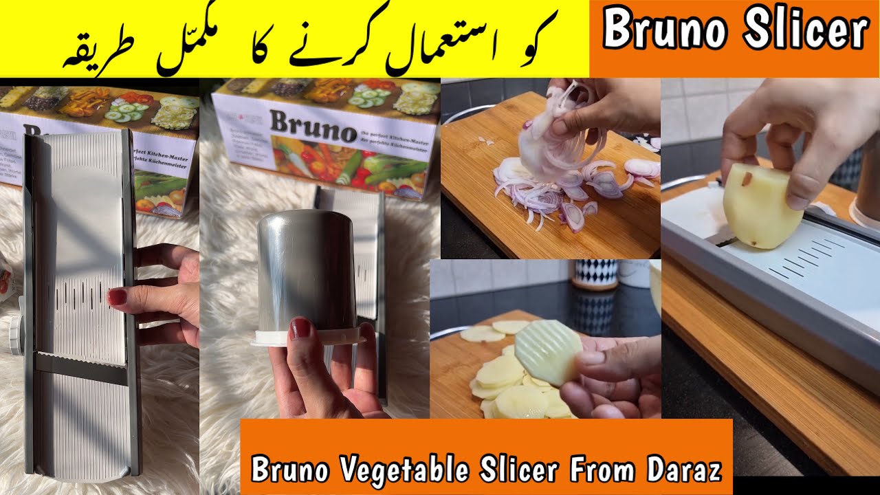 Bruno Slicer from Daraz | How to use Bruno Vegetable Slicer | Complete ...