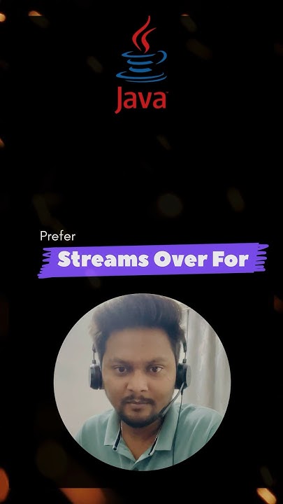 Streams Over For In Java Coding Javaprogramming Programming Youtube