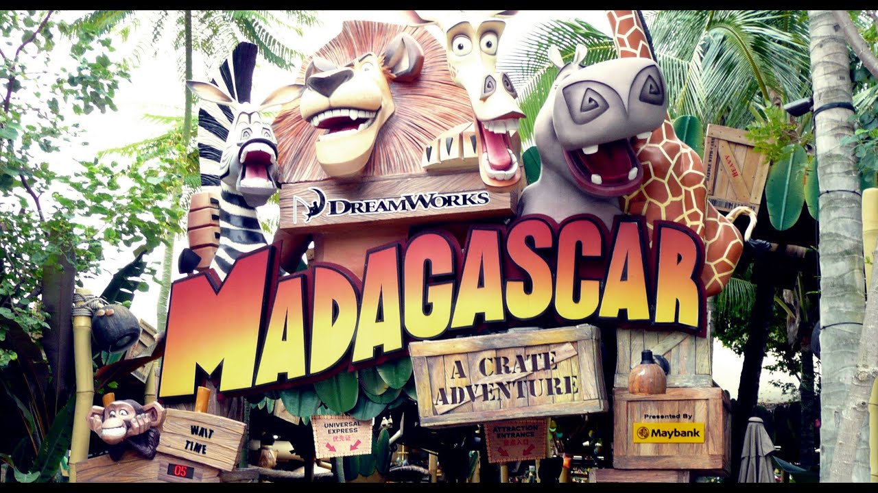 Madagascar a crate adventure Universal Studios Singapore - Full HD ...