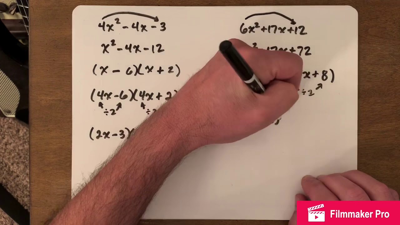 Factoring Non-Monic Quadratic Expressions - YouTube