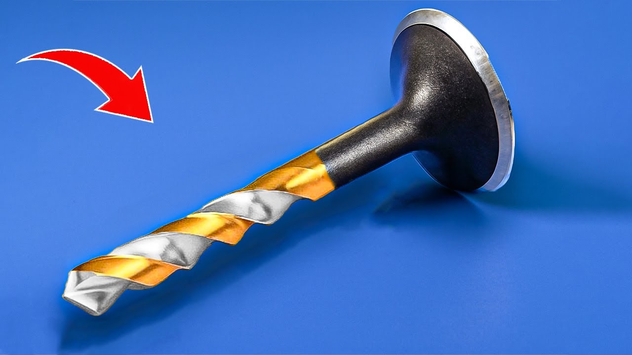How to Make a Drill Bit in 60 Seconds! Razor—Sharp at Home—Amazing DIY ...