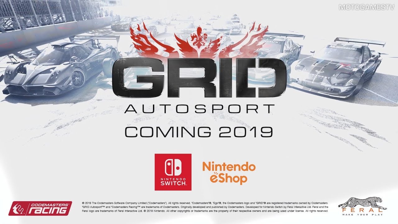 GRID Autosport - Nintendo Switch Announcement Trailer - YouTube
