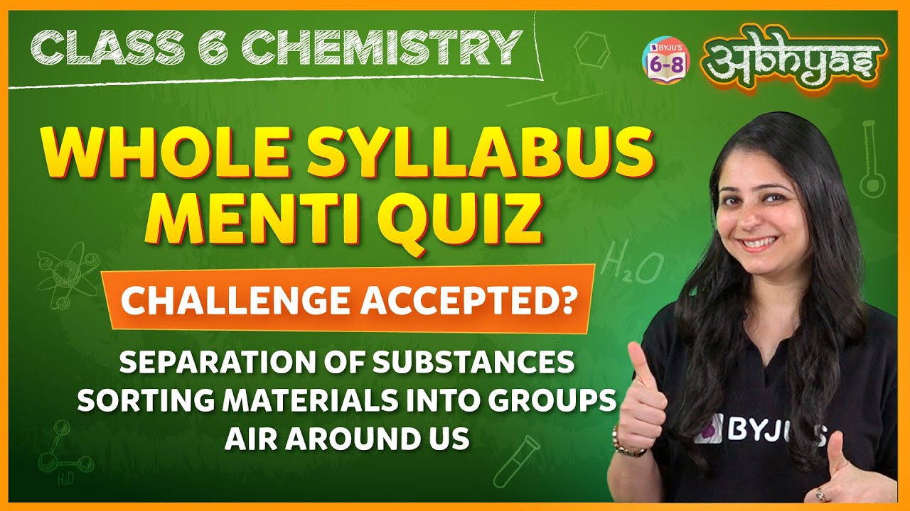 Whole Syllabus Menti Quiz | Class 6 | CBSE | Science - YouTube