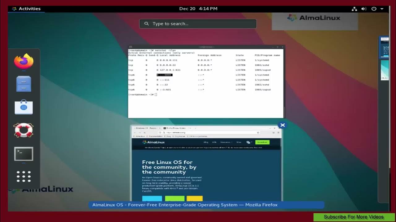 AlmaLinux 8 - installing Cockpit on AlmaLinux 8 - YouTube
