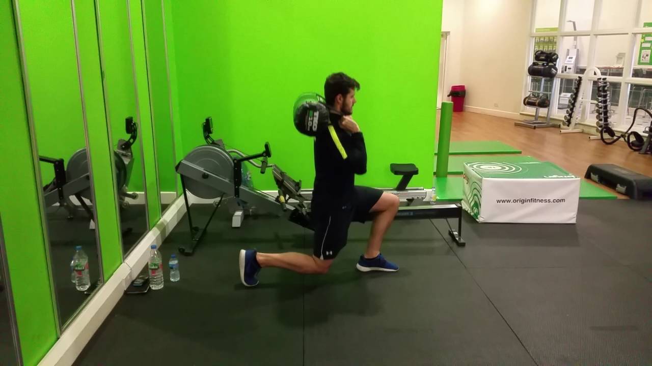 Power Bag Split Lunge - YouTube