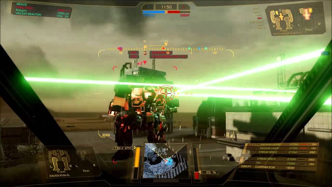 Mechwarrior Raven 3L Scout run River City - YouTube