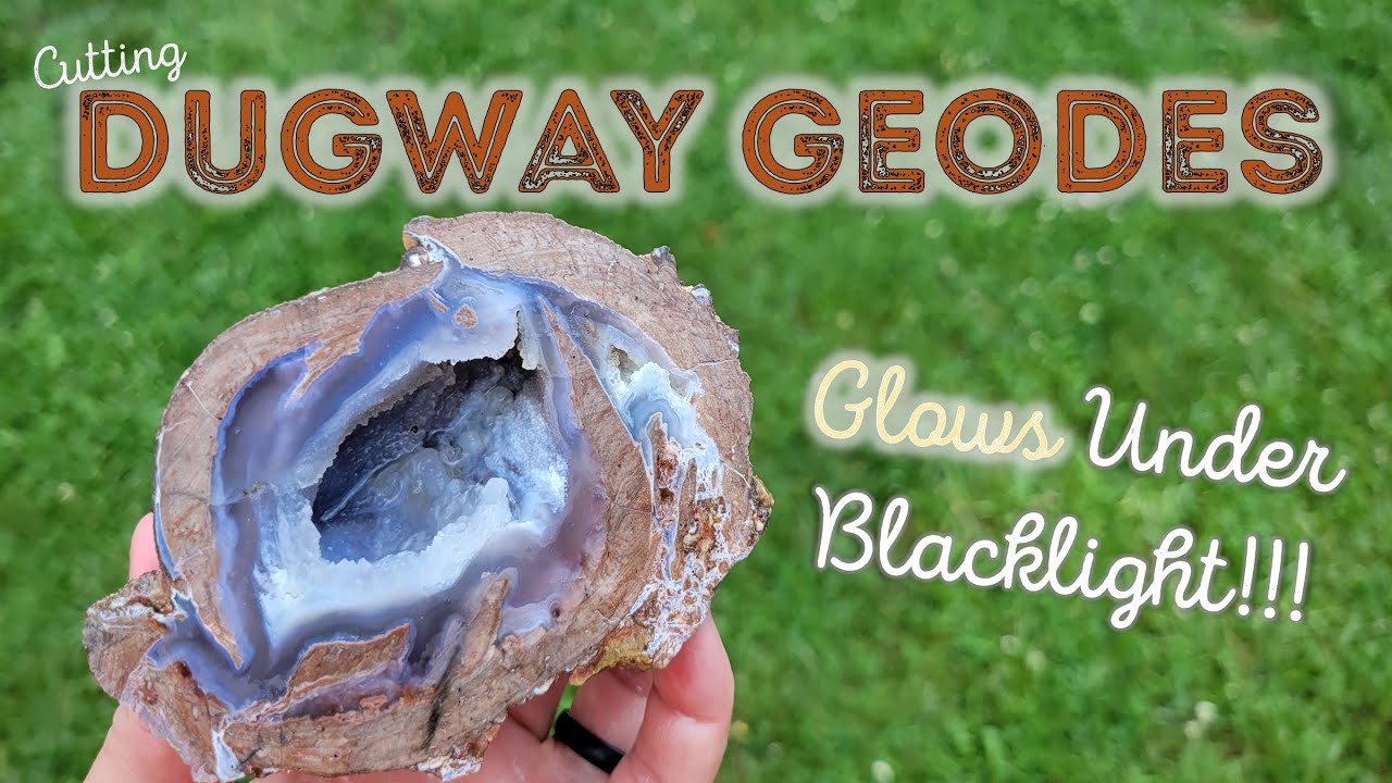 These Geodes GLOW Under a UV Blacklight - Cutting Geodes from Utah's ...