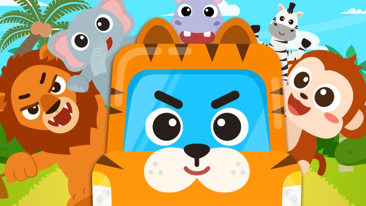 Wheels on the Bus – Animal Sounds Song | Nursery Rhymes and Baby Songs ...