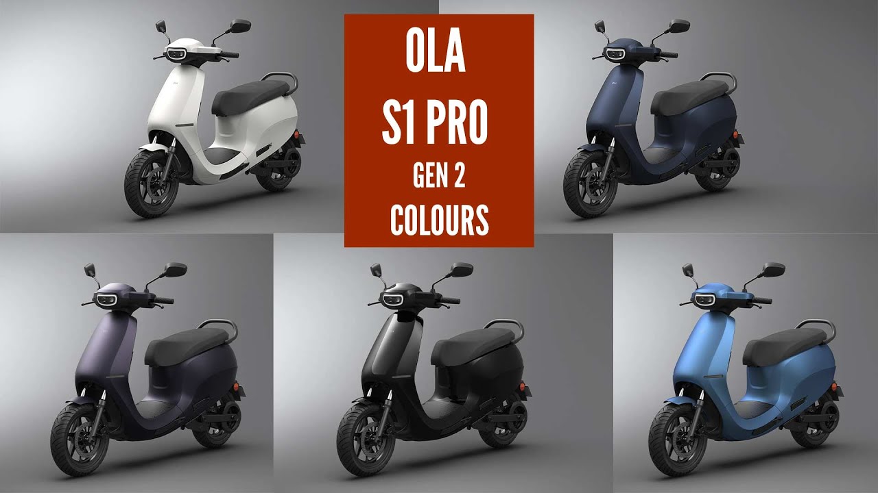 Ola S1 Pro Gen 2 Electric scooter - All Color Options - Images ...