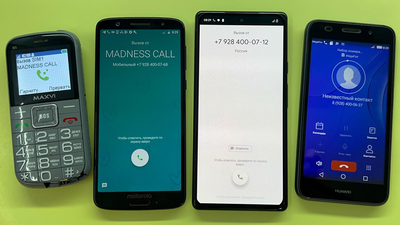 Incoming Call Google Pixel 6 and Motorola Moto Green Pomelo 1S ...