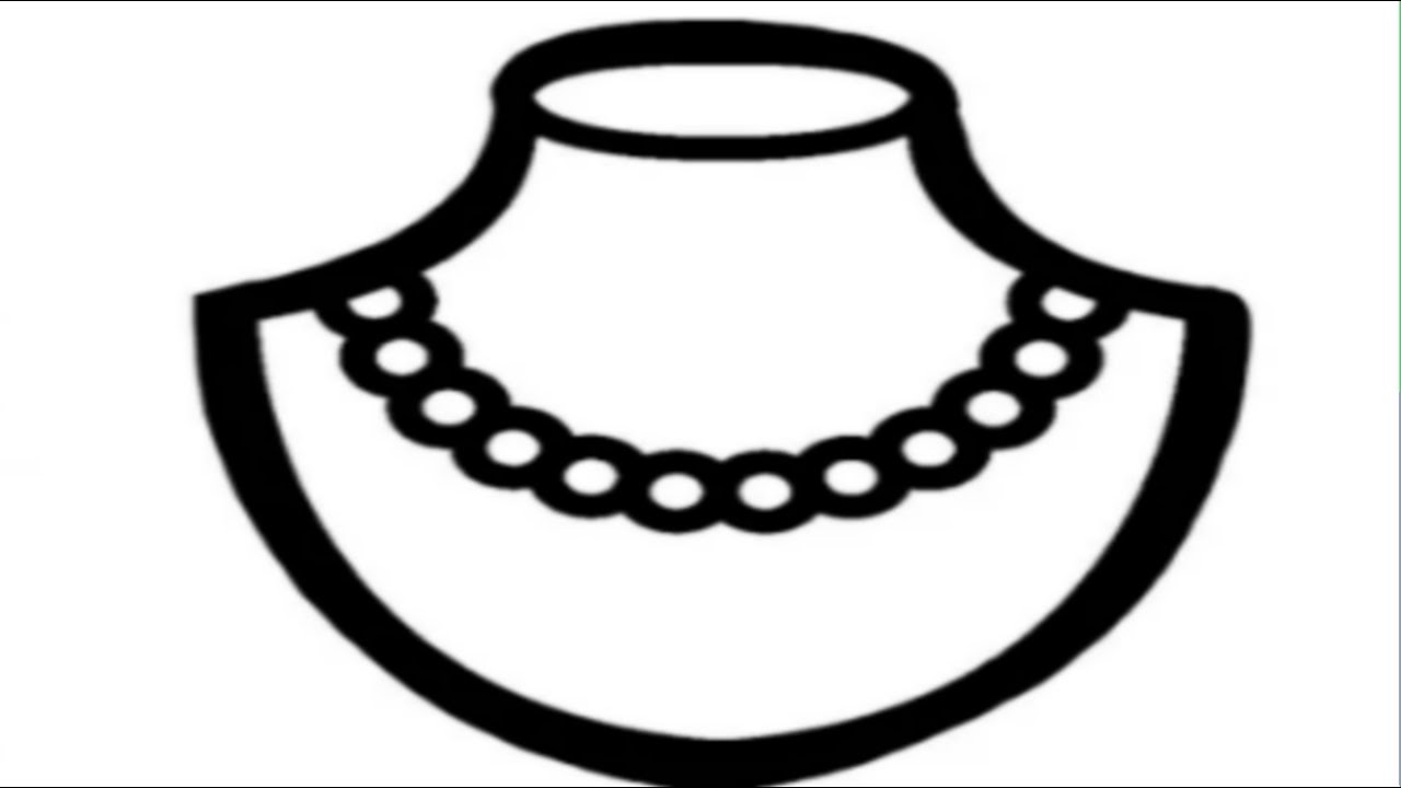 Necklace Drawing, Painting and Coloring for kids and toddlers | Draw ...