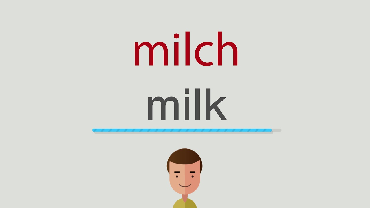 Wie heißt milch auf englisch - YouTube
