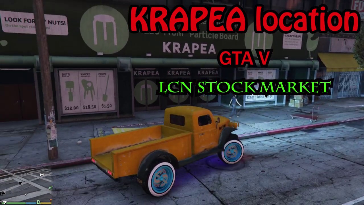 KRAPEA LCN stock market store location GTA 5 money - YouTube