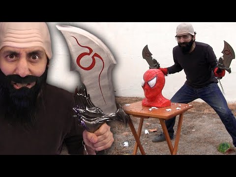 Probando las espadas del caos de KRATOS!!! - ChideeTv
