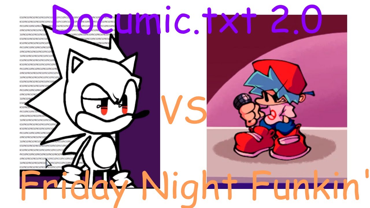 Friday Night Funkin' Vs Documic.txt 2.0 FULL WEEK | Sonic - YouTube