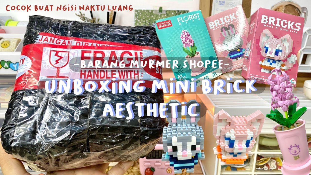 Unboxing mini lego bricks aesthetic cuma 10 ribuan - YouTube