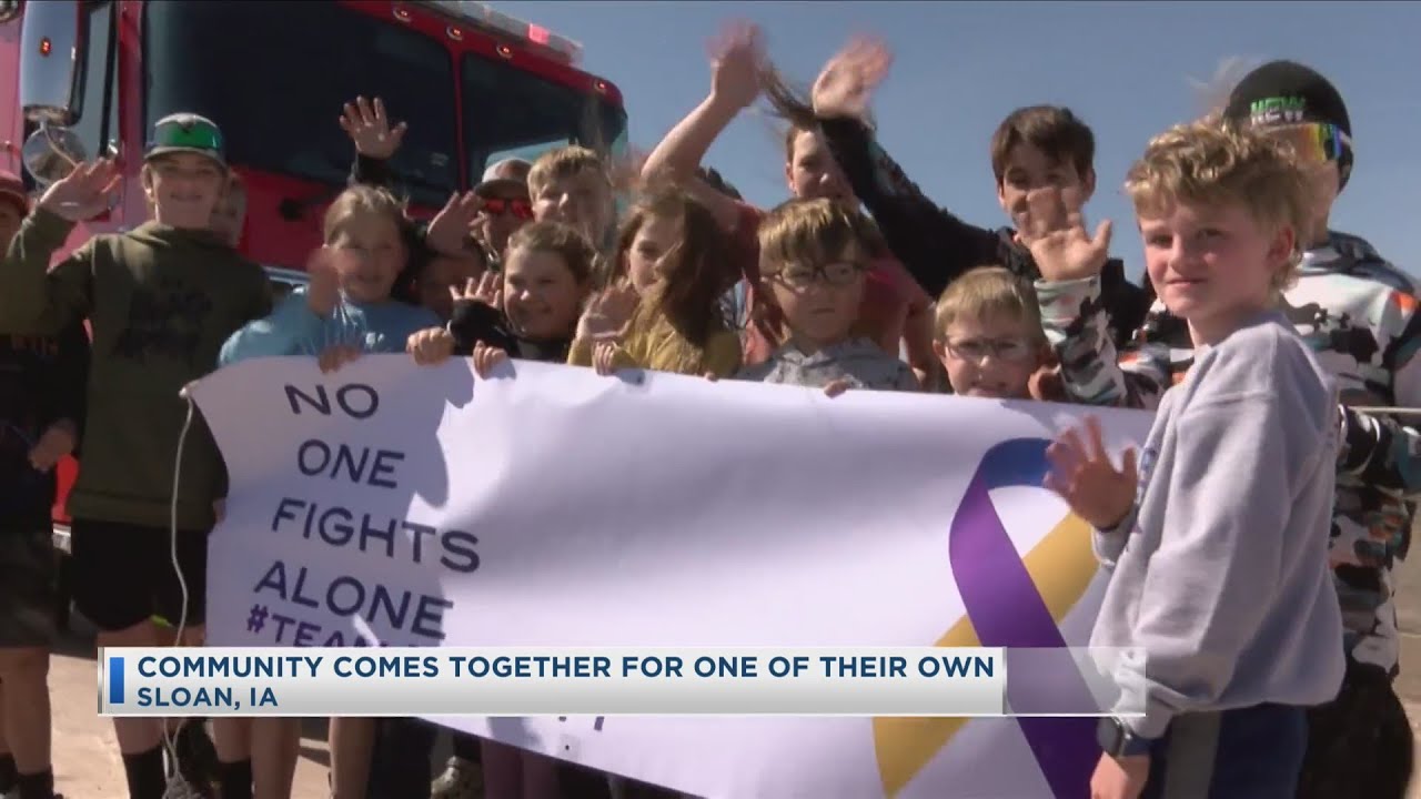 Community Comes Together For One Of Their Own - YouTube