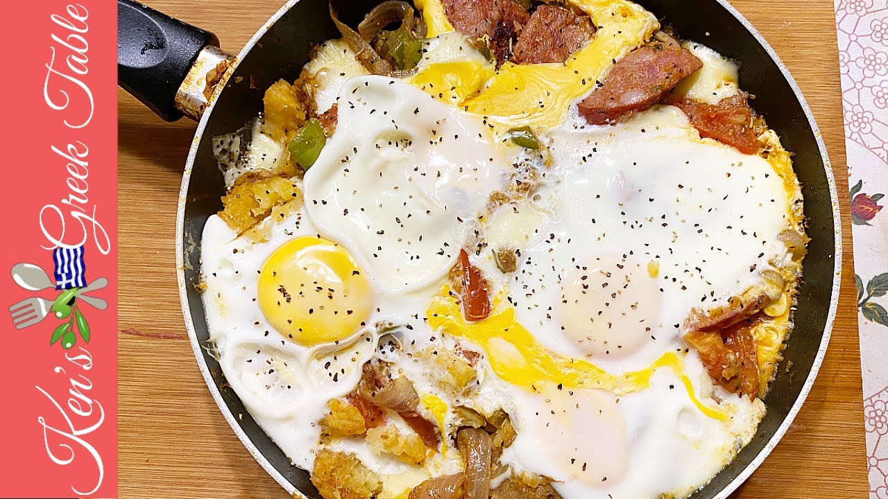 Tigania From Trikala | One Pan Greek-Style Skillet Hash - YouTube