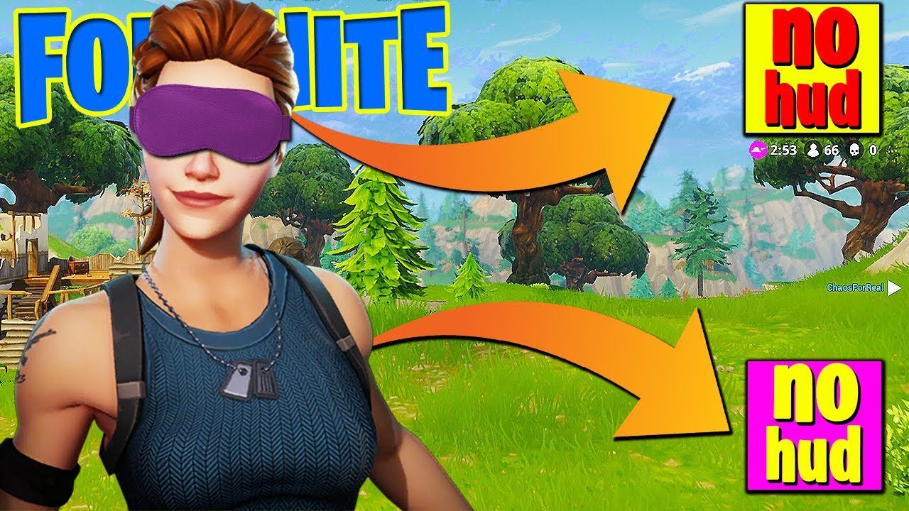 The NO HUD Challenge in FORTNITE! (HARD) | Chaos - YouTube