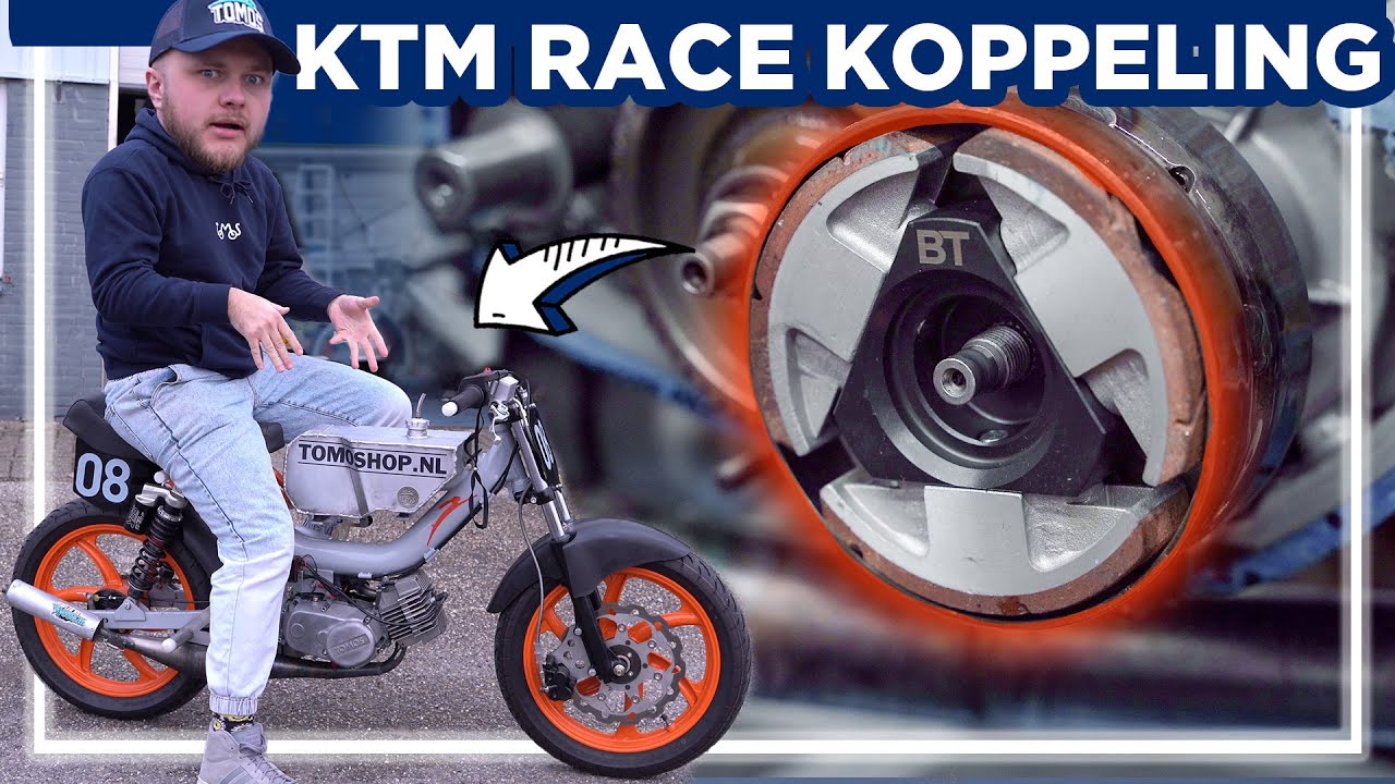 KTM Koppeling VS Originele Tomos MONTEREN op 70cc - YouTube