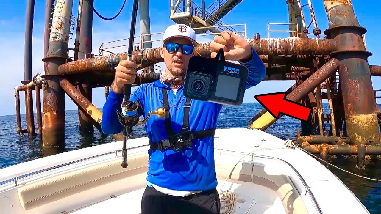 Tied My GoPro to My Fishing Rod and Dropped it Under the Boat! Amazing ...