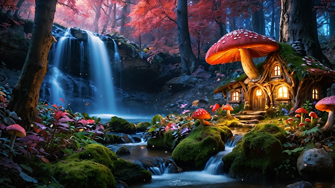 Magical Forest Sleep in few minutes: Cozy elven hut, and Soothing River ...