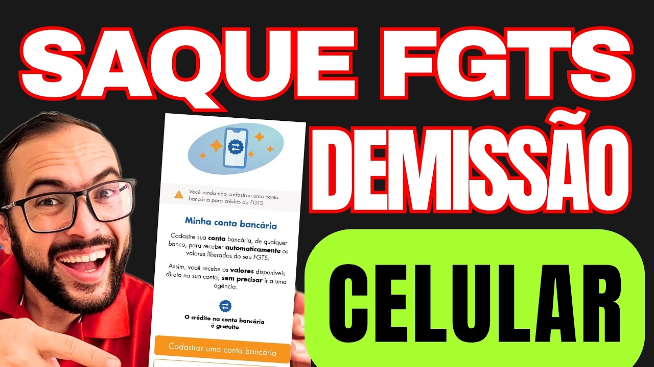 SAQUE DIGITAL DO FGTS PELO CELULAR ATRAVÉS DO APLICATIVO FGTS LIBERADO NA DEMISSÃO PASSO A PASSO ...