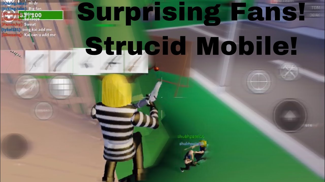 Surprising Fans On Strucid Mobile! *HUGE REACTIONS* - YouTube