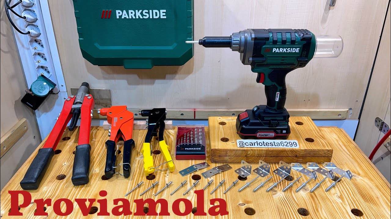Parkside rivettatrice ricaricabile 20 V recensione e tutorial Cordless ...