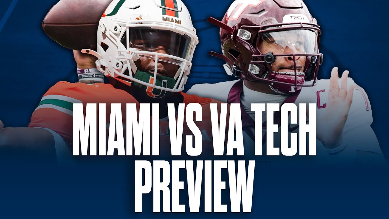 Why Miami Football WILL BLOW OUT Virginia Tech Football | Miami vs ...