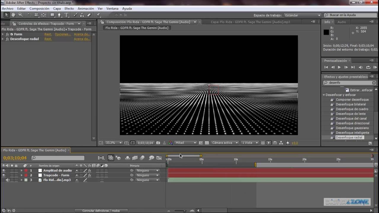 Audio Reaction Tutorial Trapcode Form After Effects - YouTube