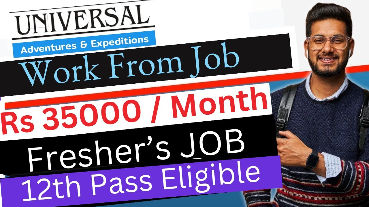 Work from Home Job 2024😍| 12 th Pass Eligible | Salary - Rs 35,000 ...