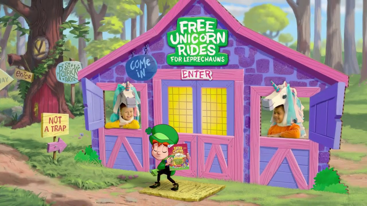 Lucky Charms cereal ad - Saint Patrick's Day Unicorn Traps (2020) - YouTube