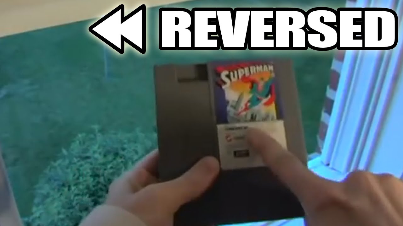 AVGN - The Nerd throws Superman (NES) out the window REVERSED - YouTube