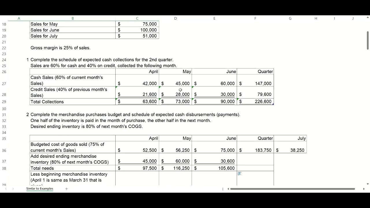 Managerial Accounting - Chapter 8 (Video 1) Budgets - 2023 - YouTube