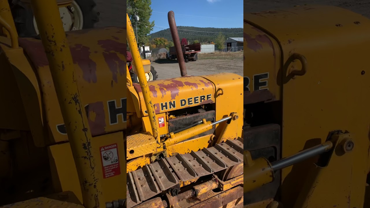 Lil JOHN DEERE JD 350C DOZER WITH LOGGING WINCH - YouTube