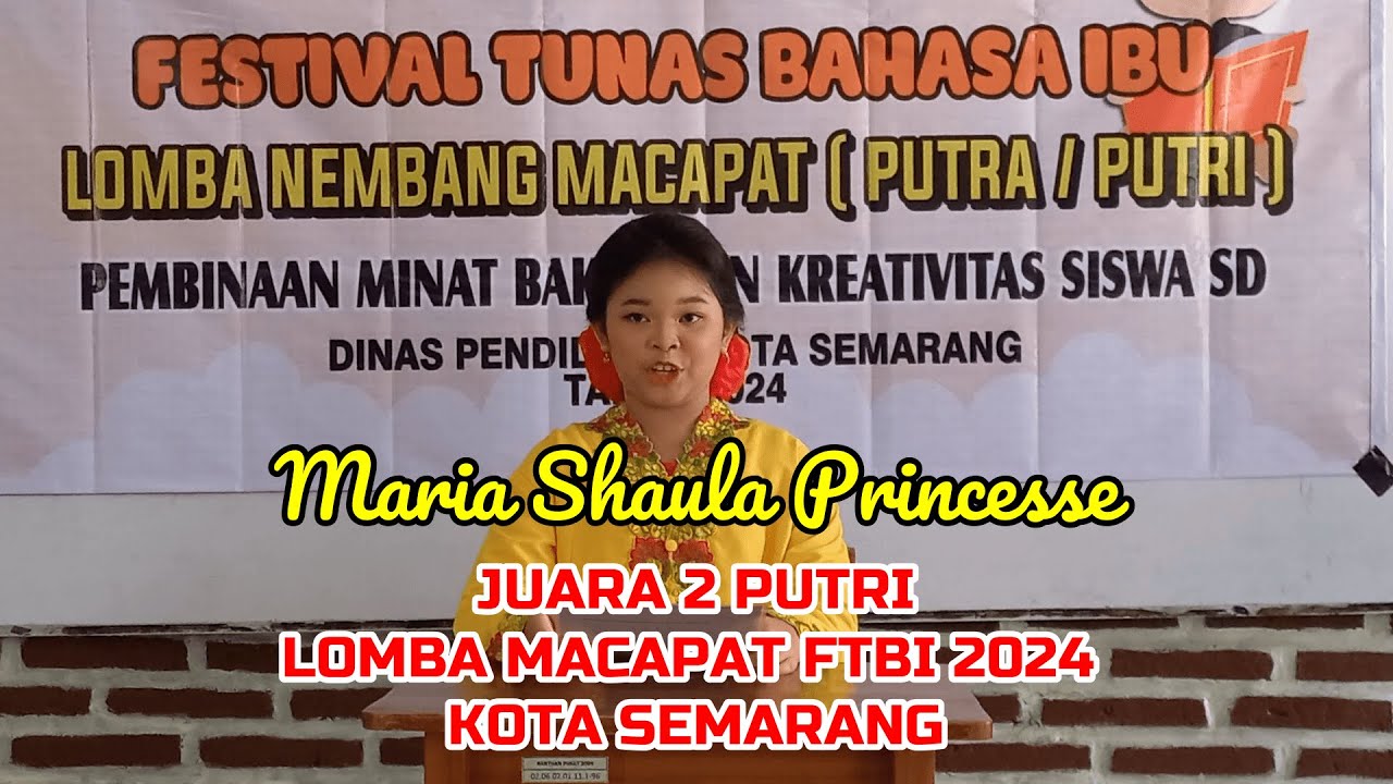 JUARA 2 MACAPAT FTBI KOTA SEMARANG 2024: SD KARANGTURI - YouTube
