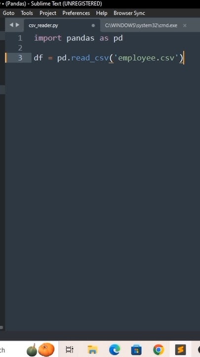 Read CSV File By Using Python Pandas #python #pandas - YouTube
